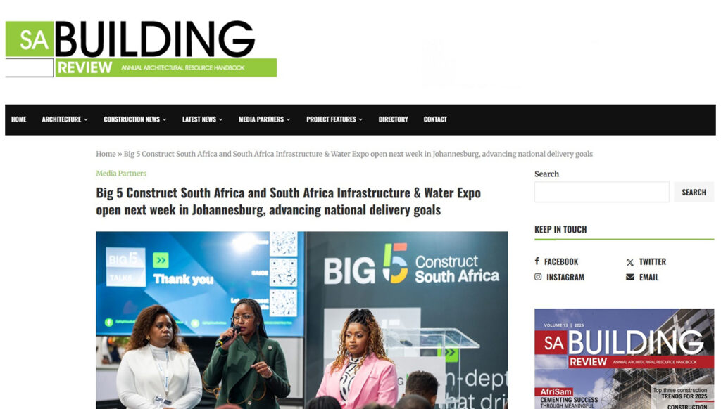 South Africa Infrastructure Expo | 9 -11 June 2026 | Gallagher ...